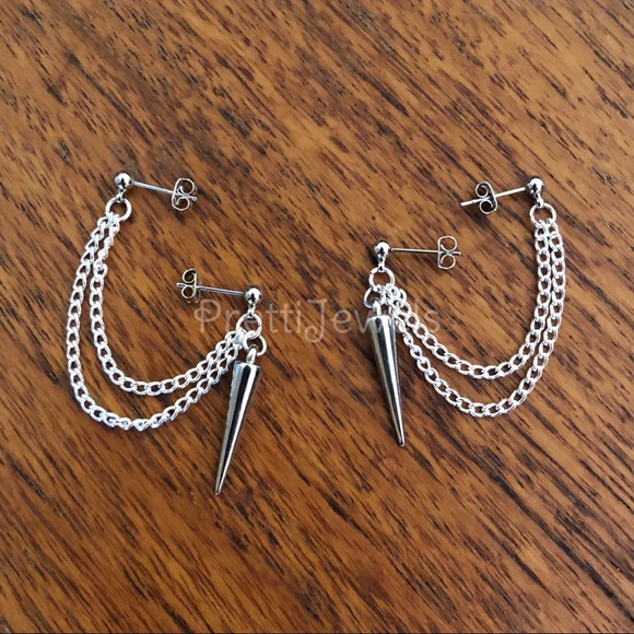 Jewelry | Spike Double Piercing Cartilage Earrings | Poshmark